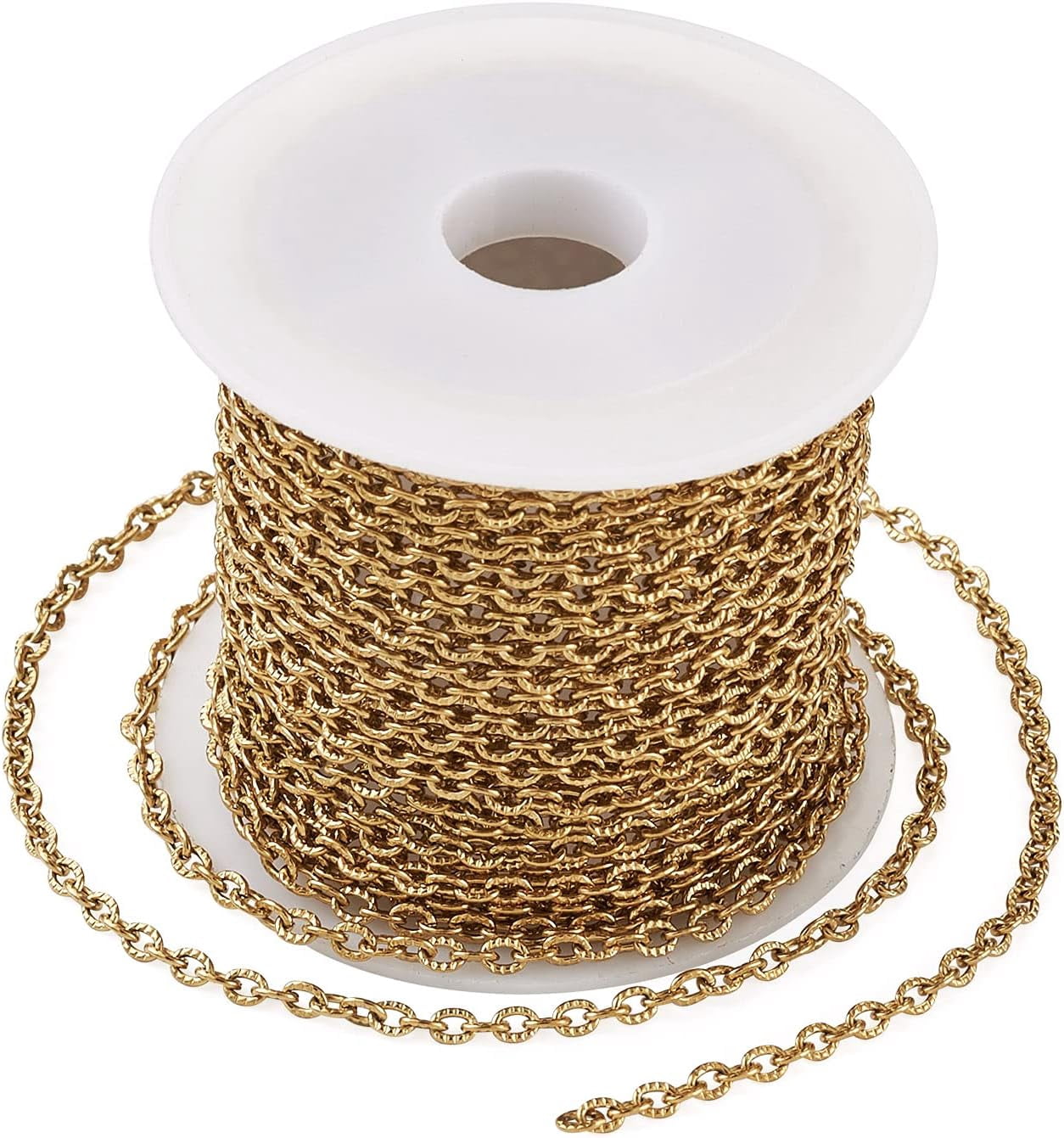 QIUYIDP 16.4 Feet 304 Stainless Steel Textured Cable Chains ...