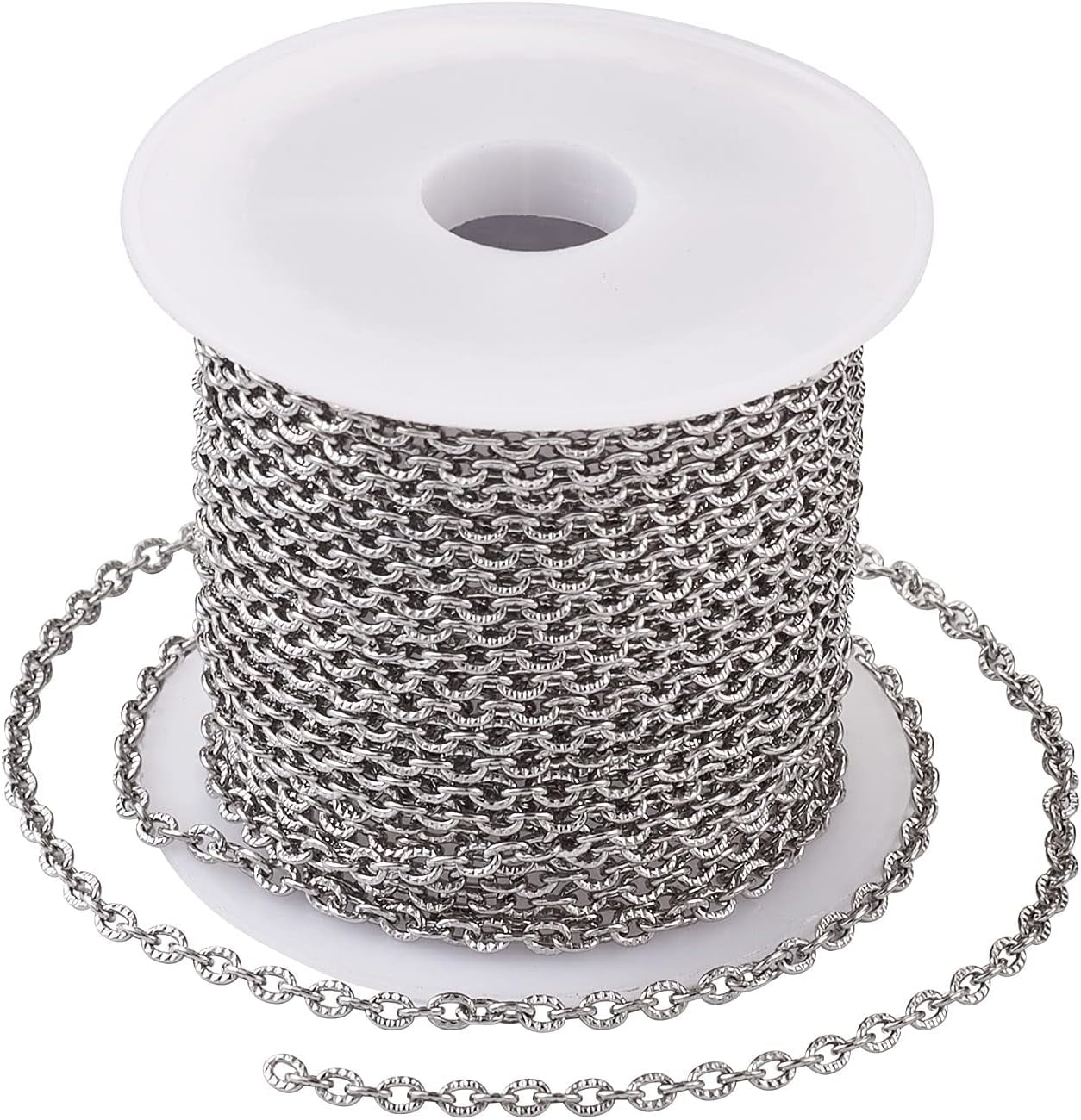 QIUYIDP 16.4 Feet 304 Stainless Steel Textured Cable Chains ...