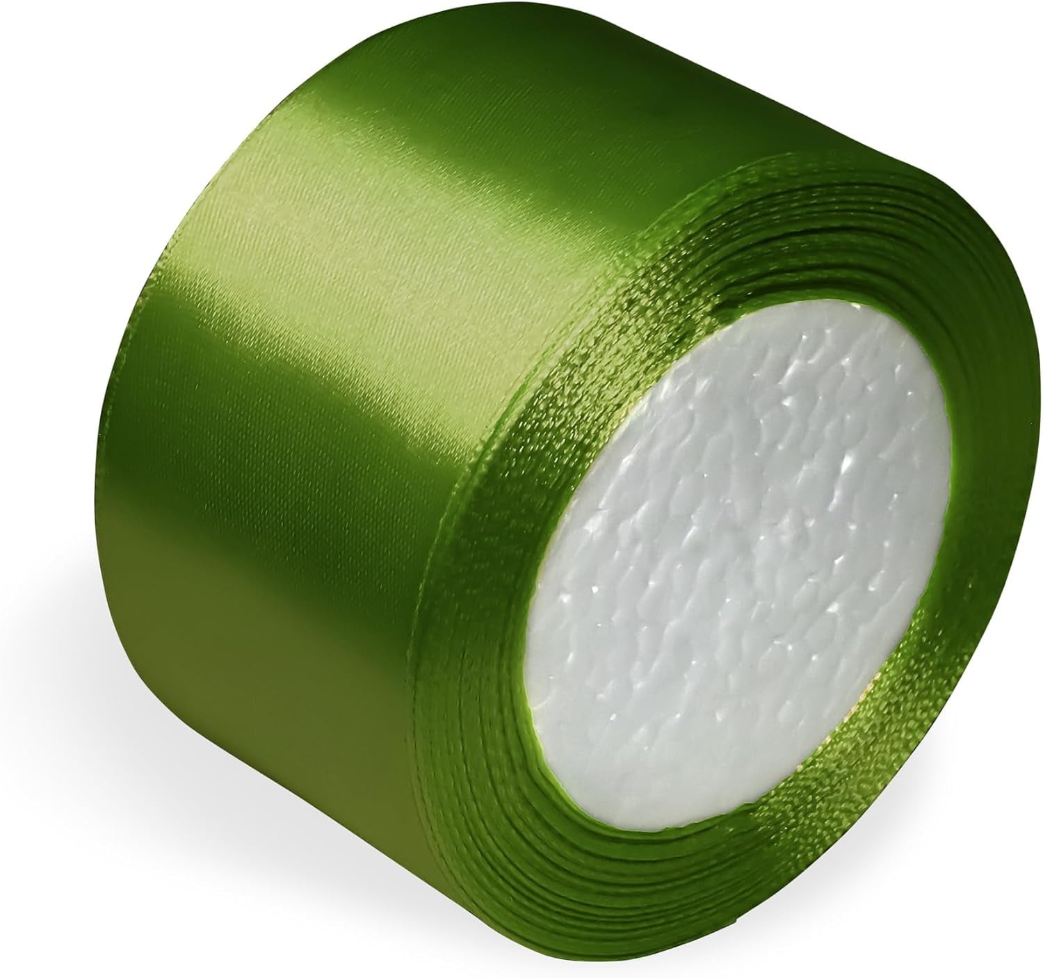 QIUYIDP 2 inch Light Olive Ribbon Satin Double Face Ribbons for Gift ...