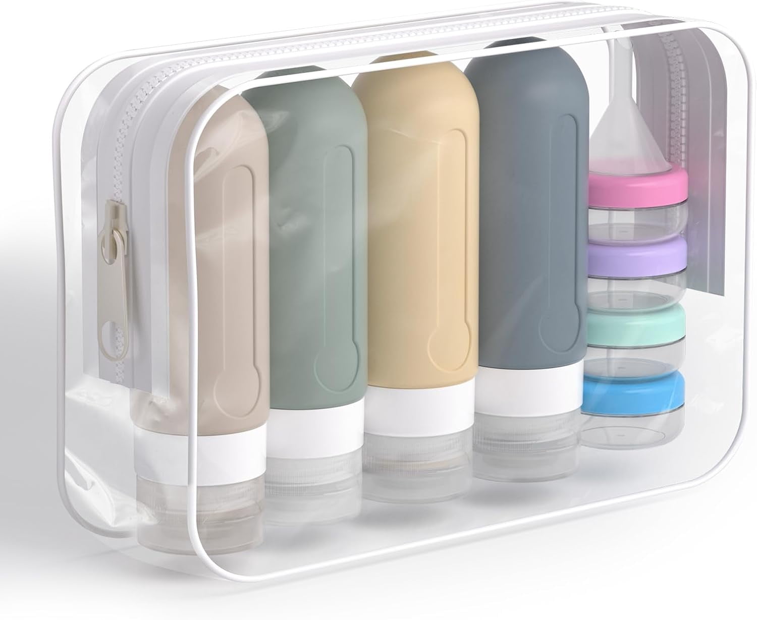 QIUYIDP 20 Pack Travel Bottles Set - TSA Approved Leak Proof Silicone ...