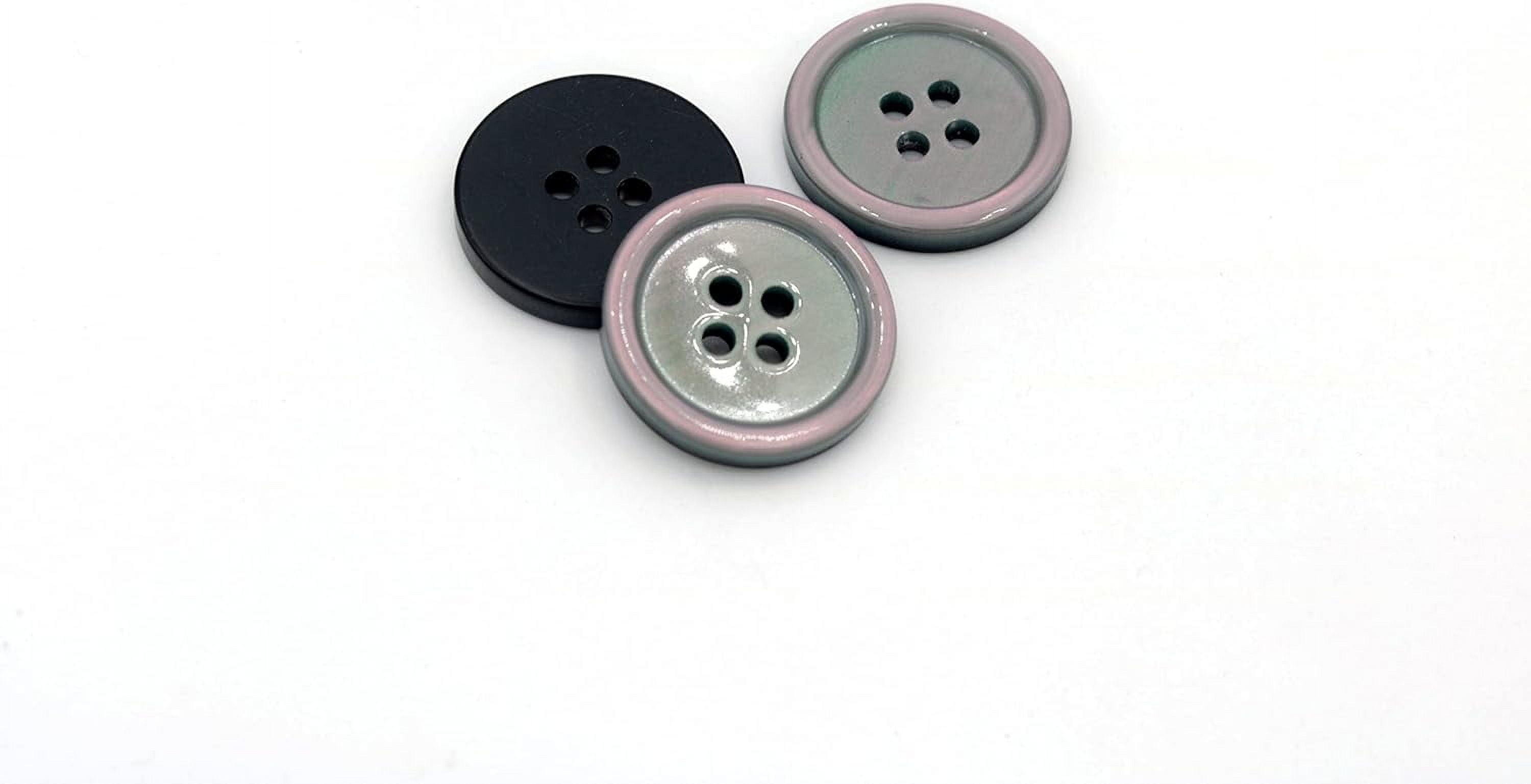 QIUYIDP 20PCS 4 Holes Sewing Round Craft Buttons Resin Snaps for Blazer ...