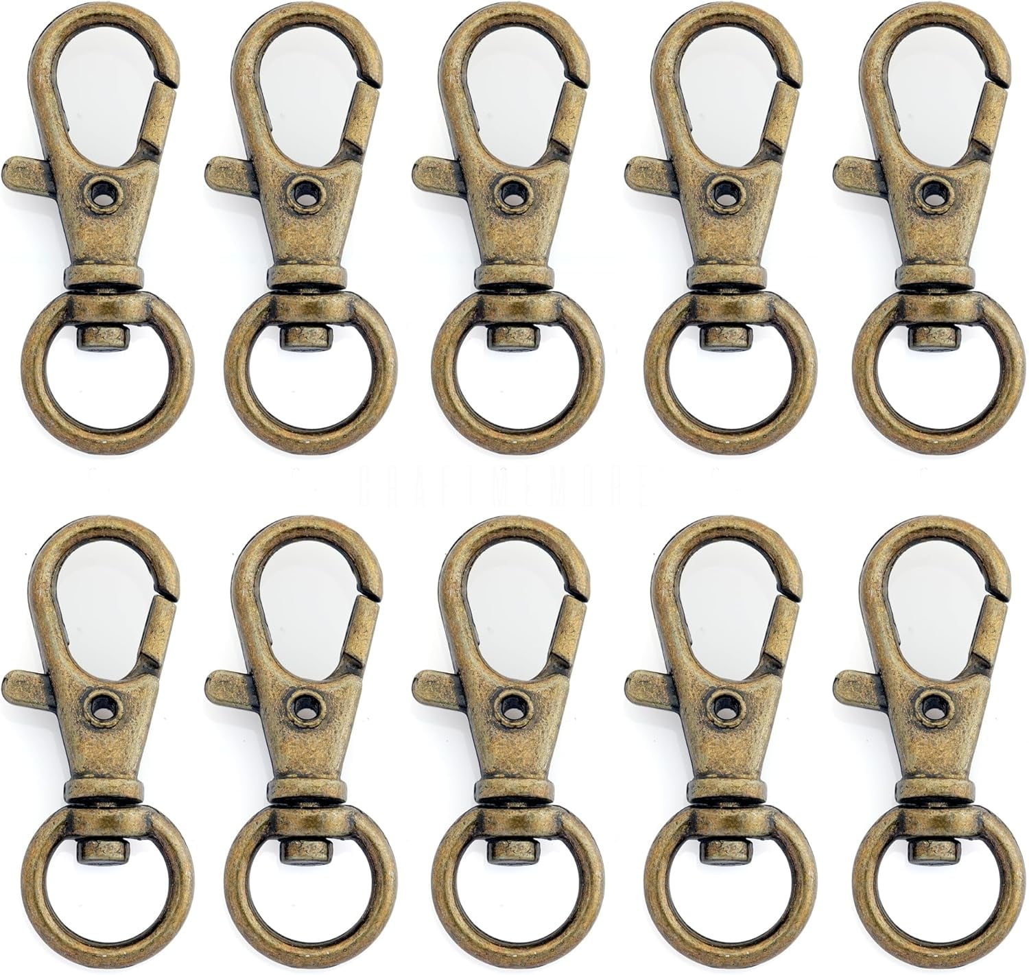 QIUYIDP 50 pcs Swivel Clasps Lanyard Clips Snap Hook Metal Lobster Claw ...