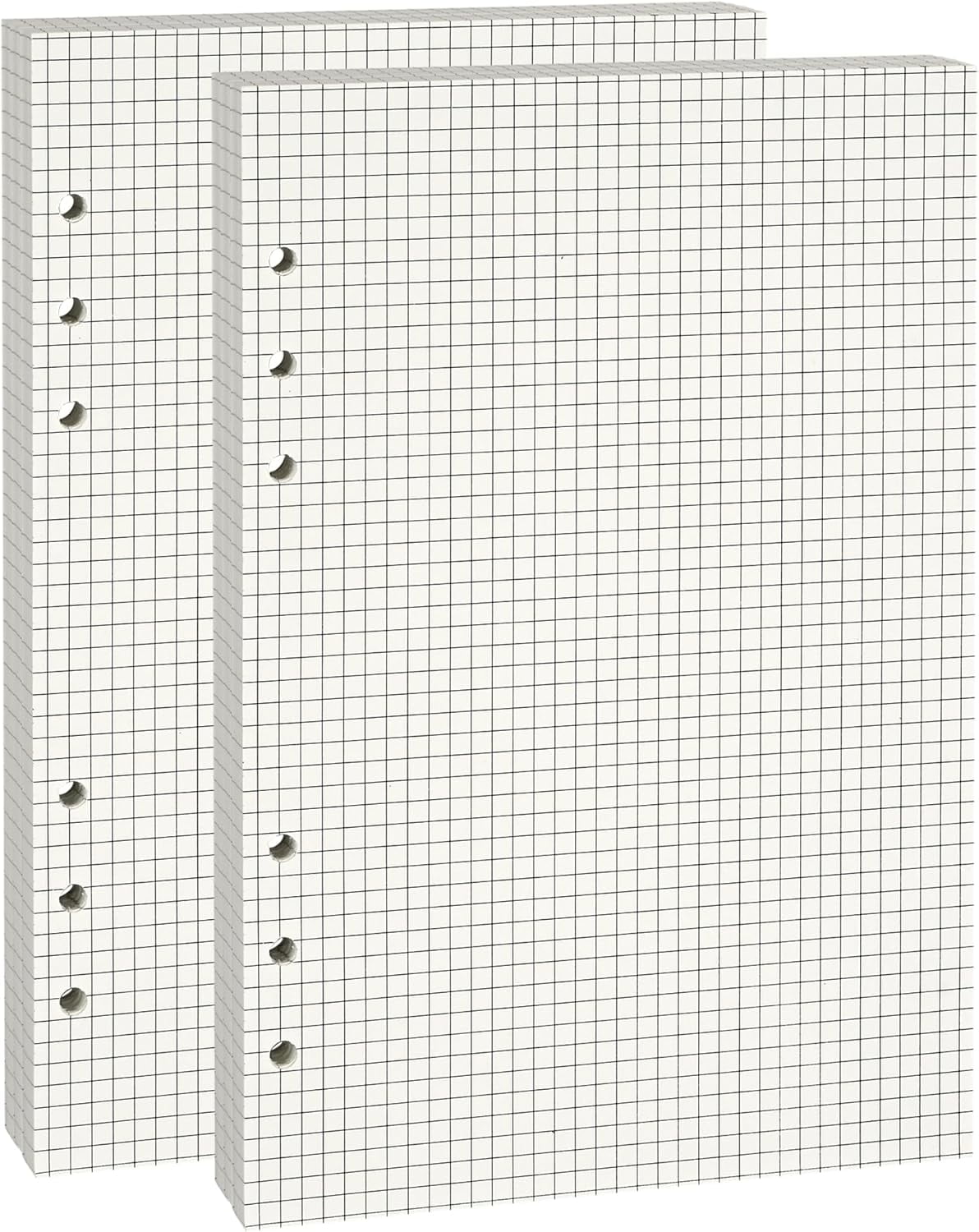 QIUYIDP A5 6-Hole Loose-Leaf Paper (80 Sheets, 100GSM, Beige) – Perfect ...