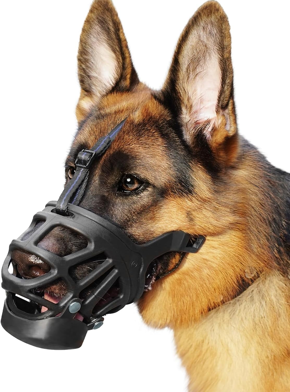 QIUYIDP Basket Muzzle for Large Dogs, Humane Muzzle to Prevent Biting ...