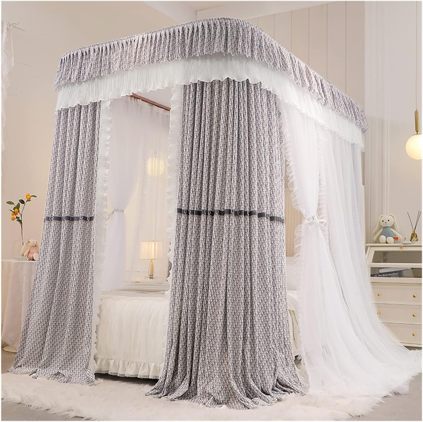 QIUYIDP Bedspread Mosquito Net Bed Canopy Summer Mosquito Net 1.5m U ...