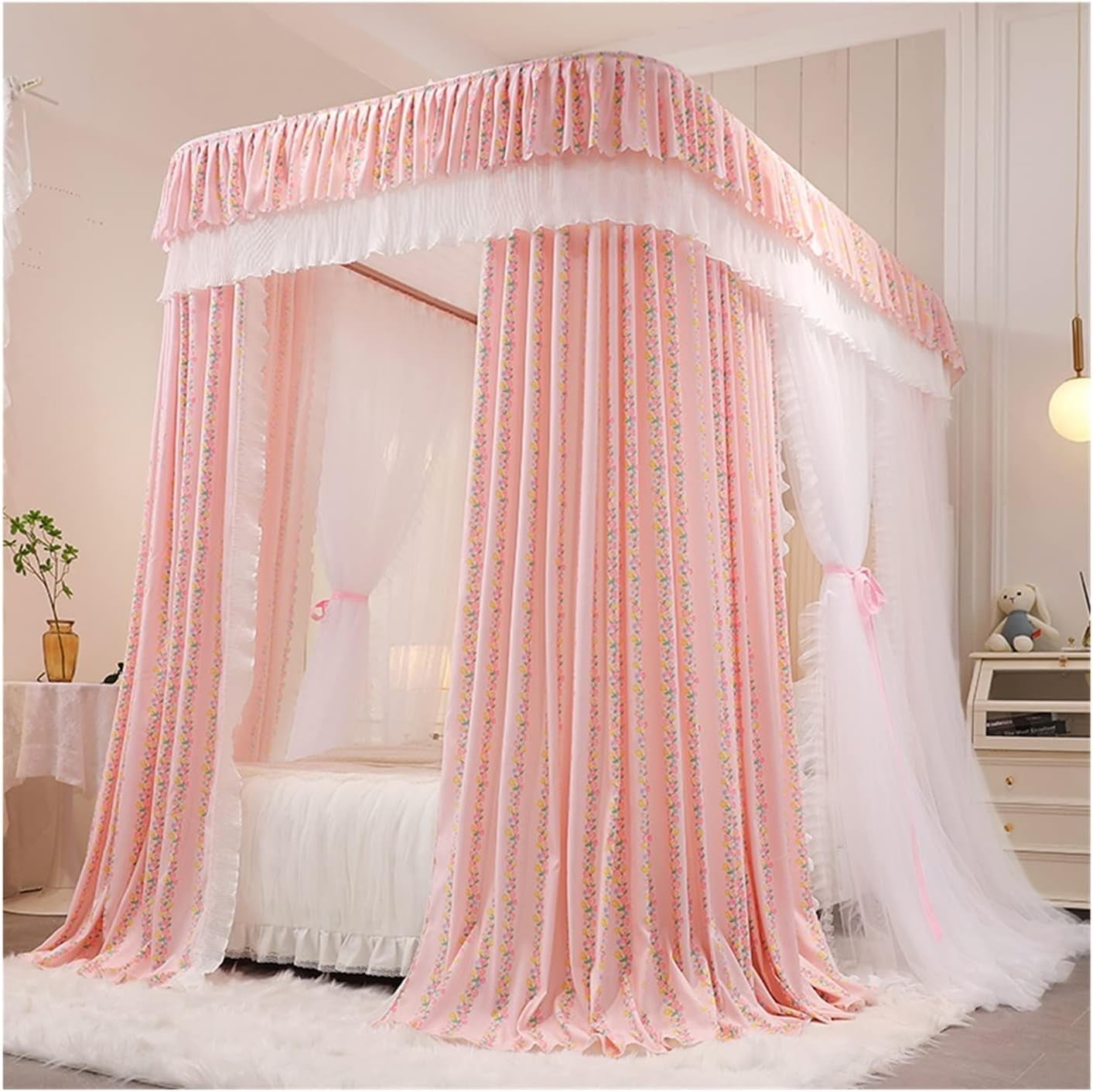 QIUYIDP Bedspread Mosquito Net Bed Canopy Summer Mosquito Net 1.5m U ...