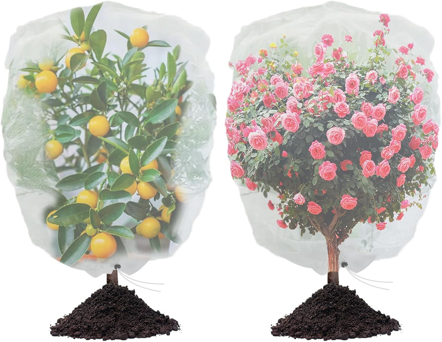 QIUYIDP Bird Netting for Garden with Drawstring, 3.3Ft x 4Ft Blueberry ...