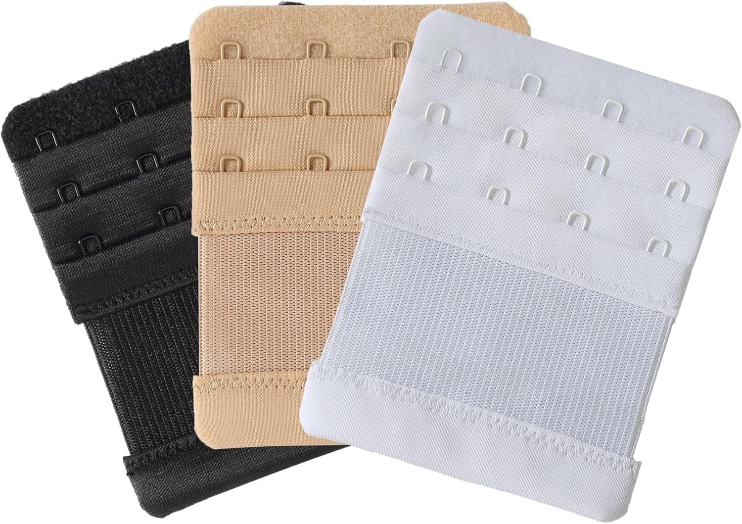 QIUYIDP Bra Extenders 4 Hooks Women's Soft Stretchy Bra Extension Strap ...