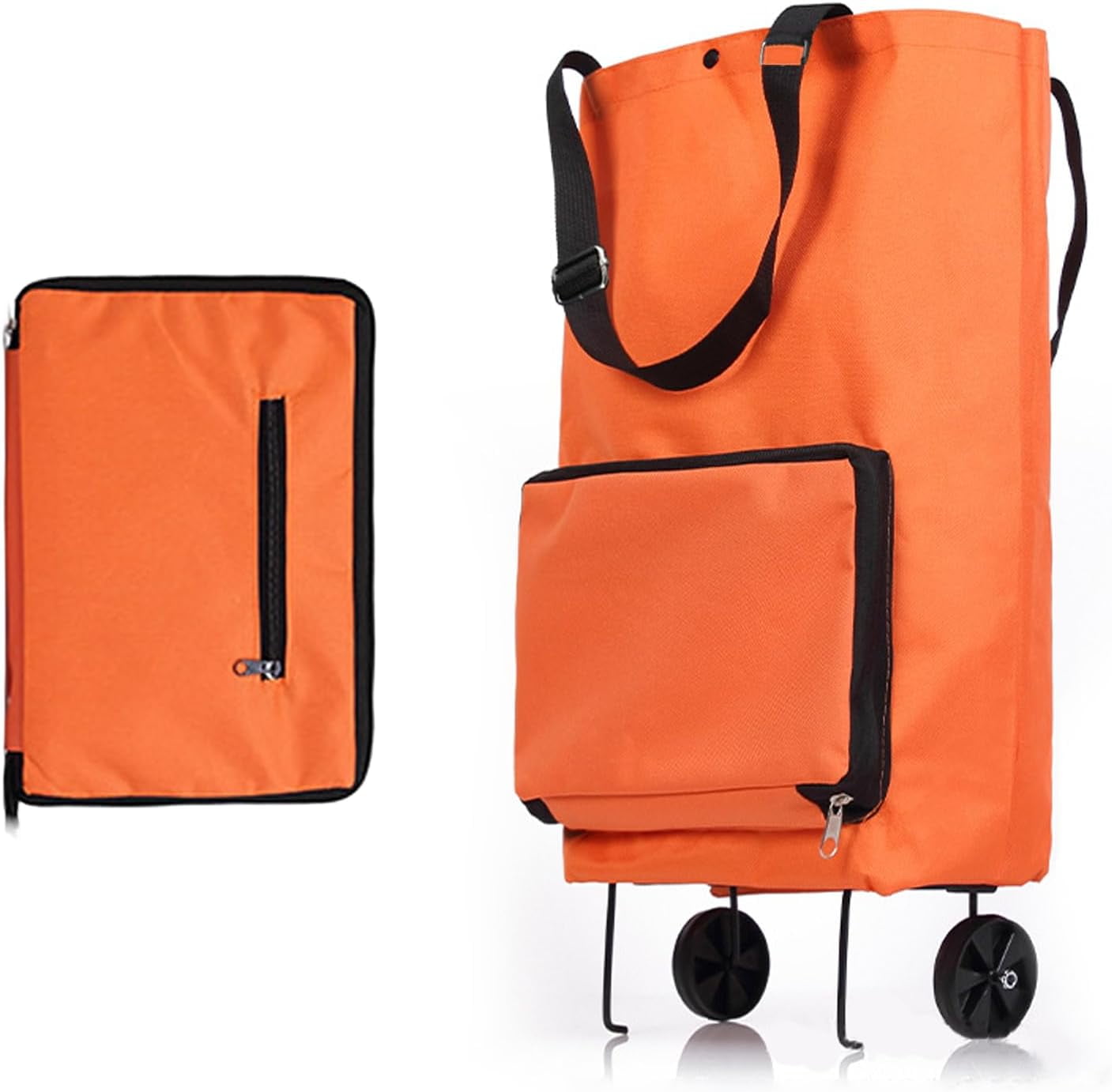 QIUYIDP Collapsible Shopping Cart,Folding Lightweight Portable ...