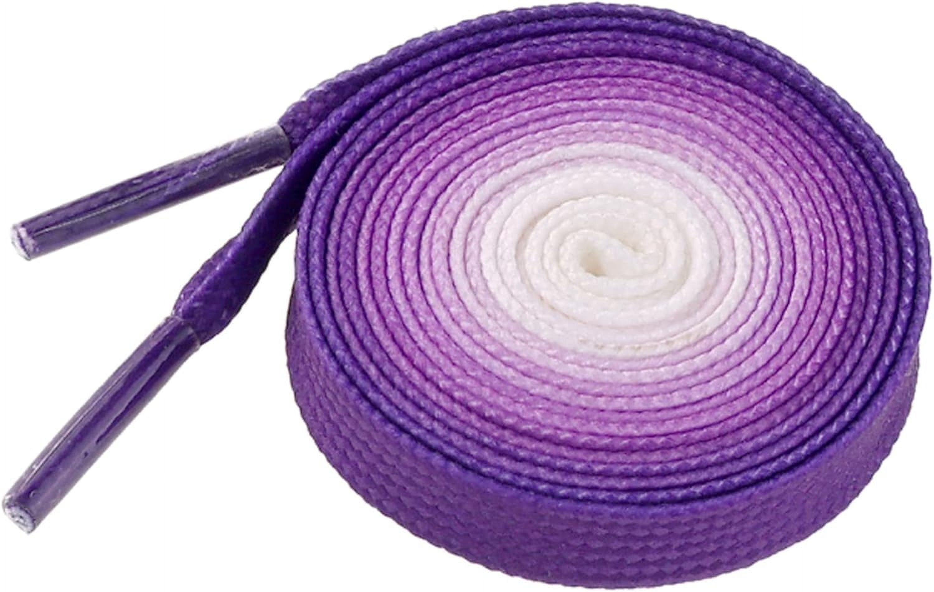 QIUYIDP Colorful Gradient Flat Shoelaces Shoestring Shoe Laces for ...