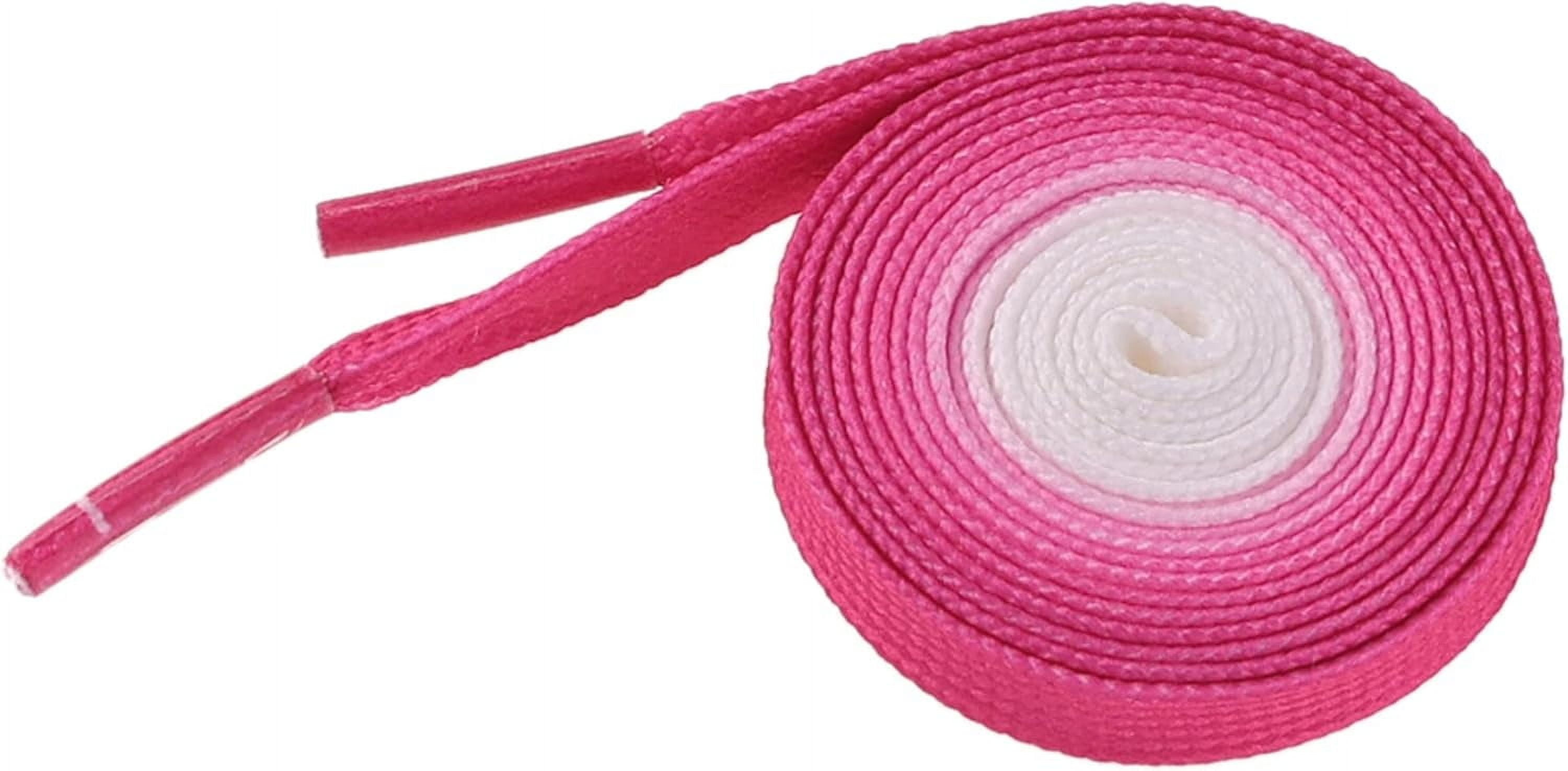 QIUYIDP Colorful Gradient Flat Shoelaces Shoestring Shoe Laces for ...