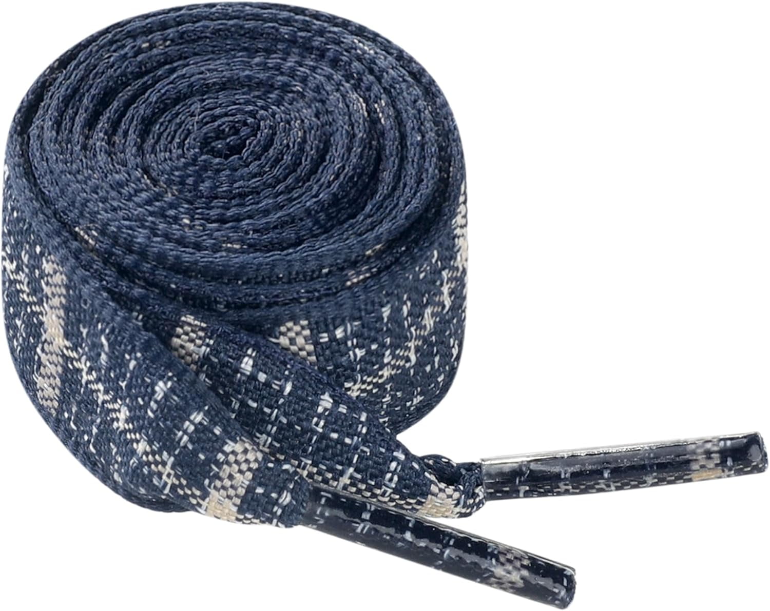 QIUYIDP Cotton Flat Athletic Shoe Laces Linen Contrasting Checkered ...