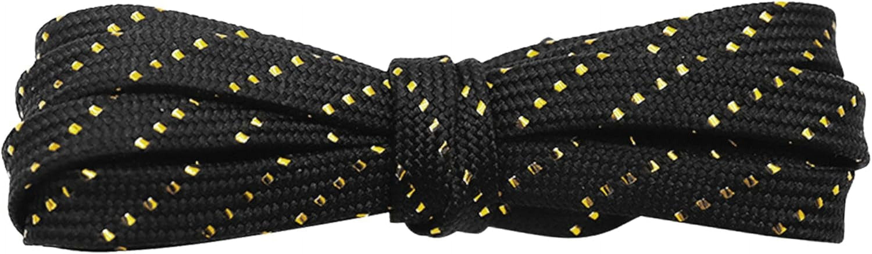 QIUYIDP Diagonal Stripes Shoe Laces Metallic Sparkly Flat Shoelaces for ...