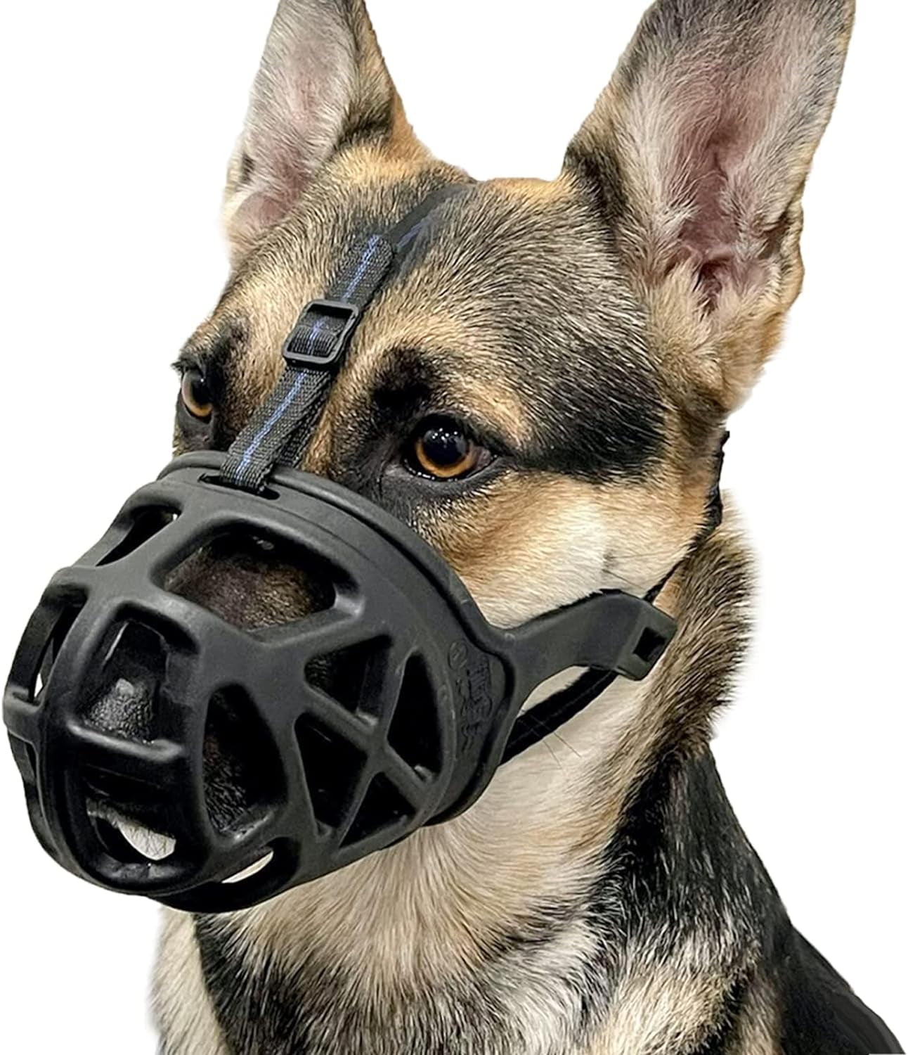 QIUYIDP Dog Muzzle, Basket Muzzle for Biting, Chewing and Scavenging, Humane Cage Mouth Cover ...