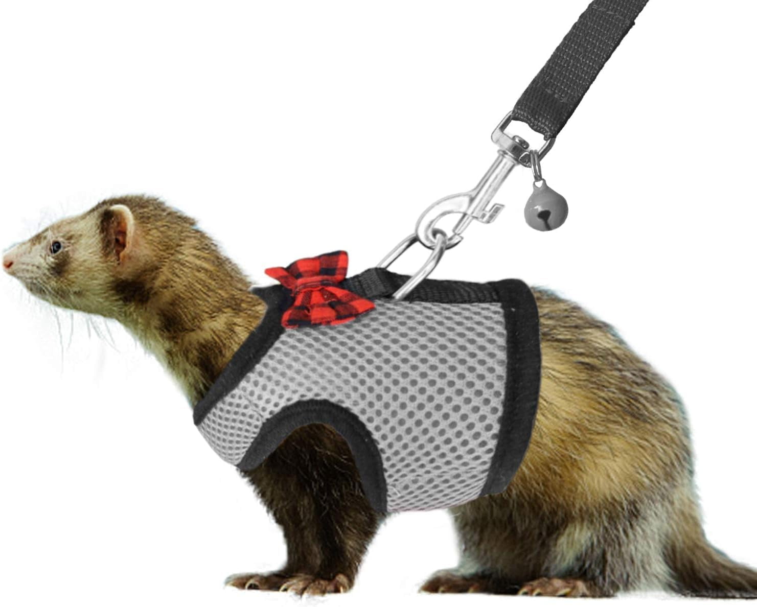 QIUYIDP Ferrets Harness Leash Set Soft Breathable Mesh Vest Harness ...