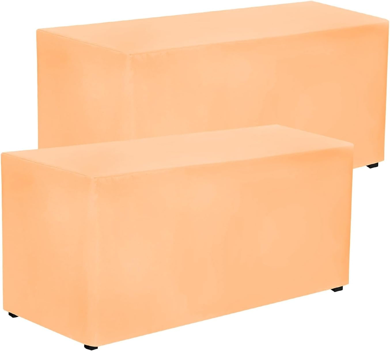 QIUYIDP Fitted Tablecloths 2 Pack, Floor Length Table Cloth for 4 FT ...