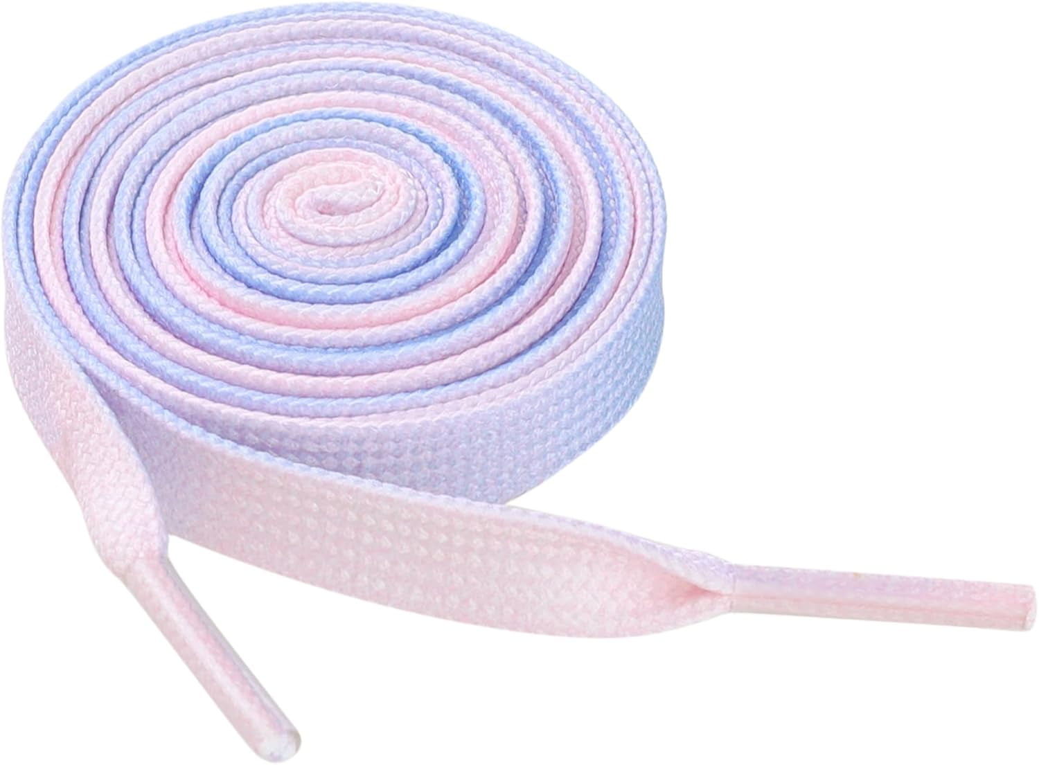 QIUYIDP Flat Gradient Colored Shoelaces Cool Tie Dye Design Sneakers ...