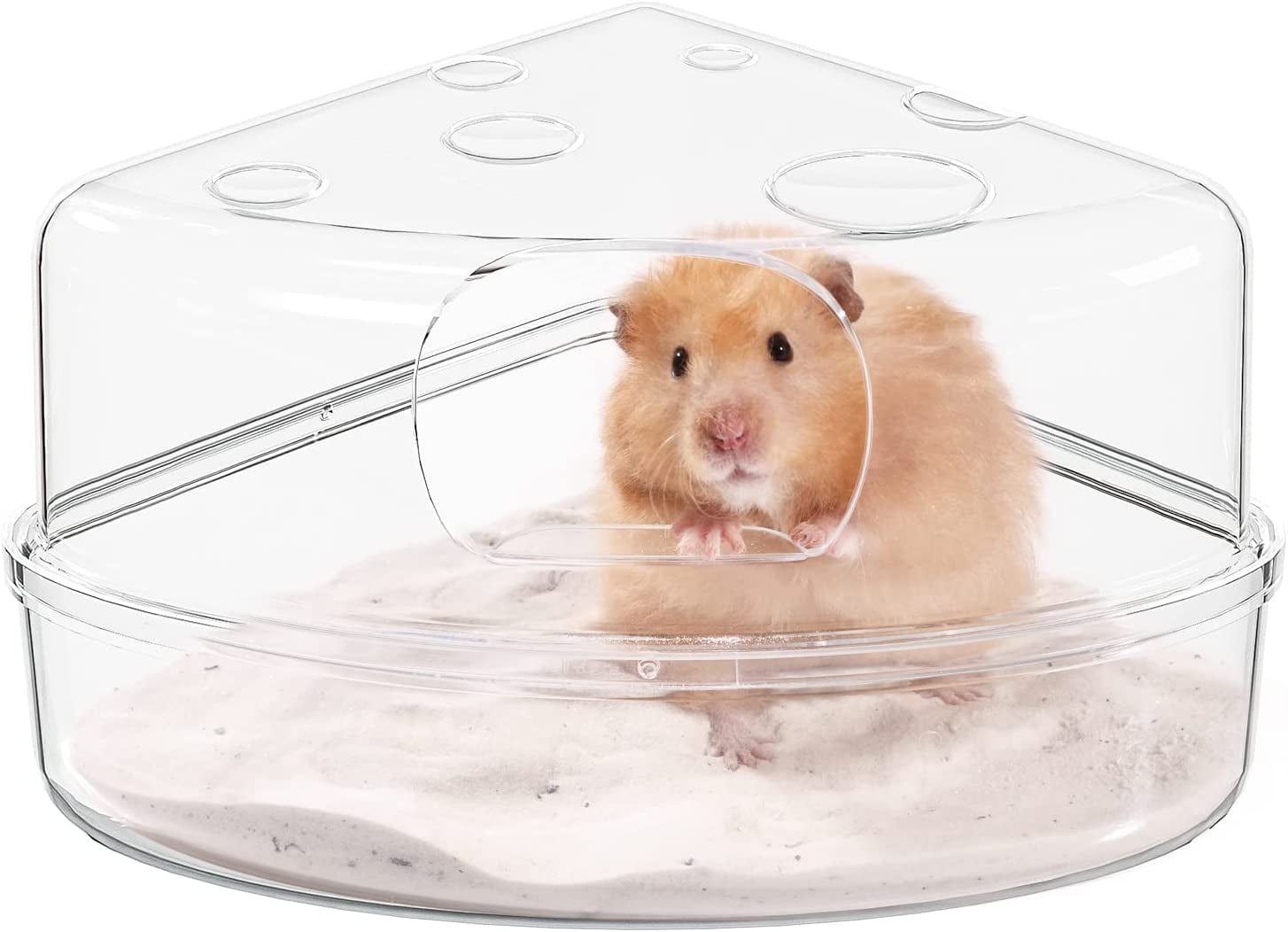 QIUYIDP Hamster Sand Bath Container Large Transparent Hamster Toilet ...