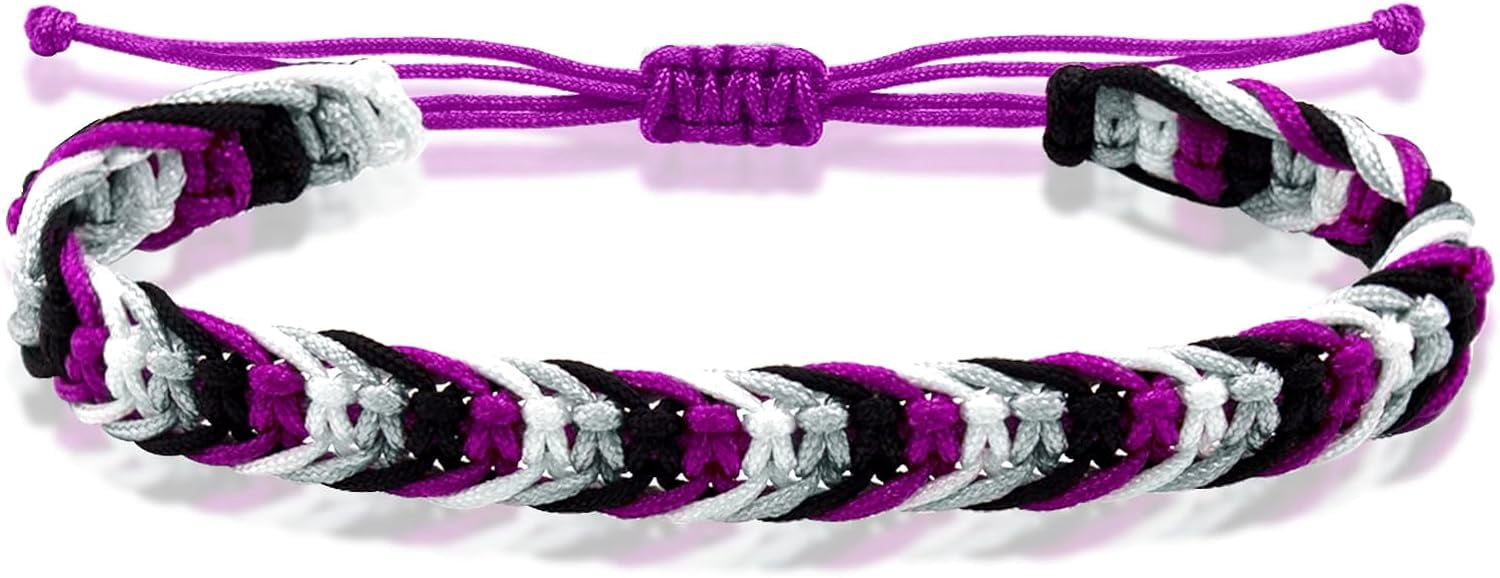 QIUYIDP LGBTQ Rainbow Pride Bracelets for Women Men Bisexual Lesbian ...