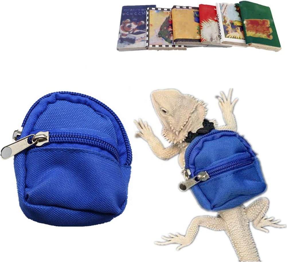 QIUYIDP Lizard backpack for Bearded Dragons School Bag & Books Set ...