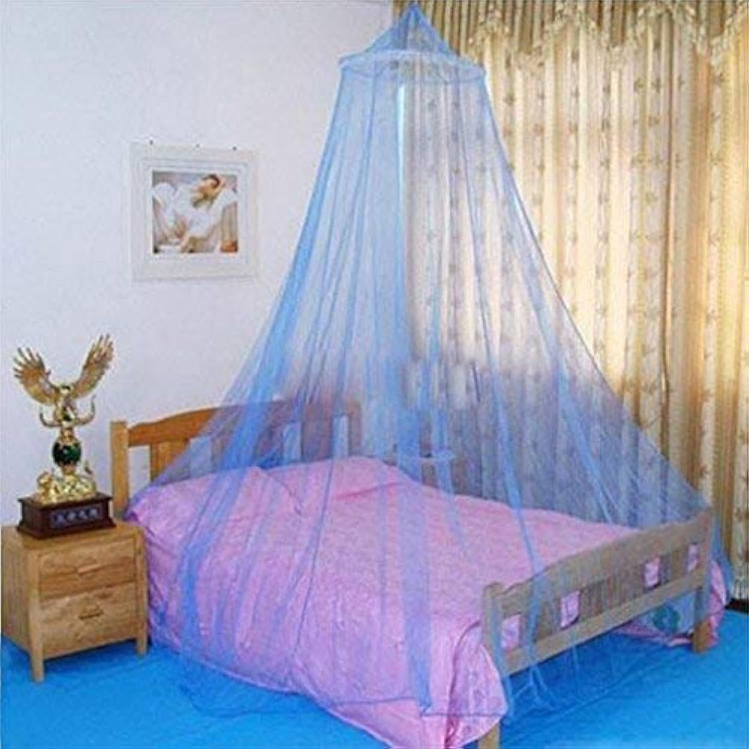 QIUYIDP Mosquito Net Round Lace Curtain Dome Bed Canopy Netting for ...