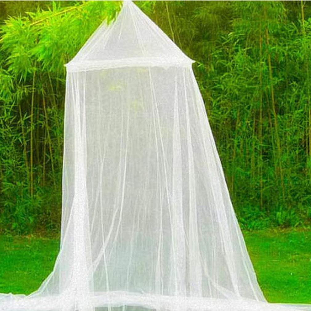 QIUYIDP Mosquito Net Round Lace Curtain Dome Bed Canopy Netting for ...