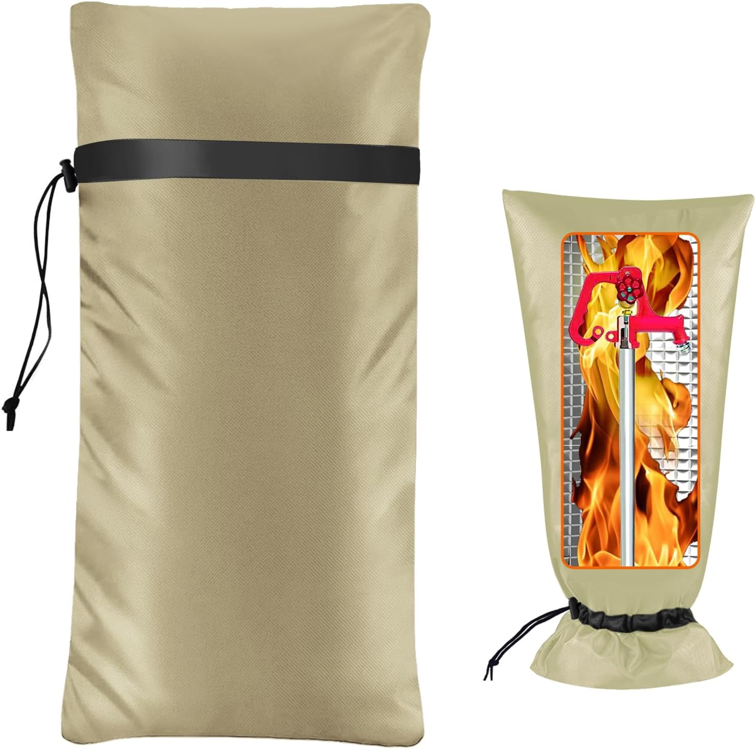 QIUYIDP Outdoor Faucet Covers for Winter Freeze Protection, Large 25"H ...