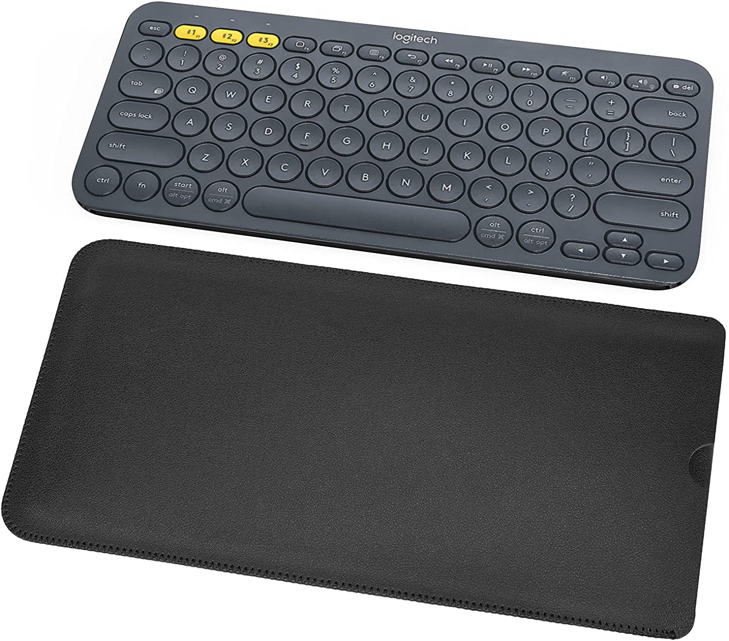 QIUYIDP PU Leather Keyboard Sleeve Case for Logitech K380/Logitech ...