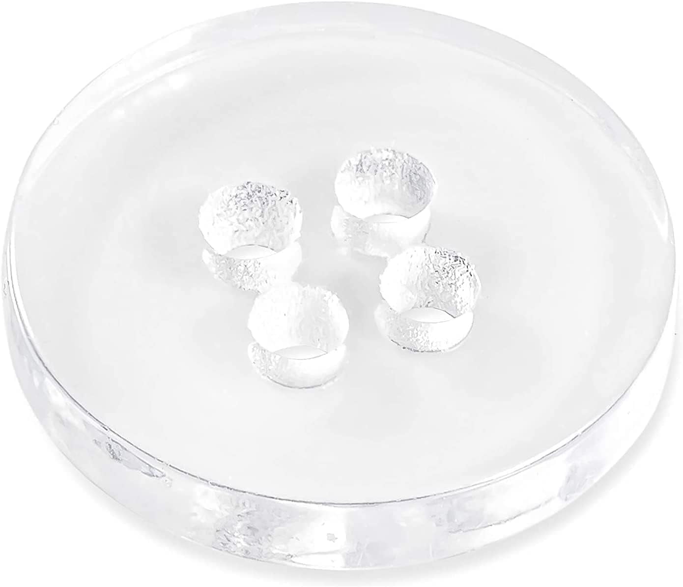 QIUYIDP Pack of 12 Transparent Buttons for Sewing 0.75 inch Clear ...