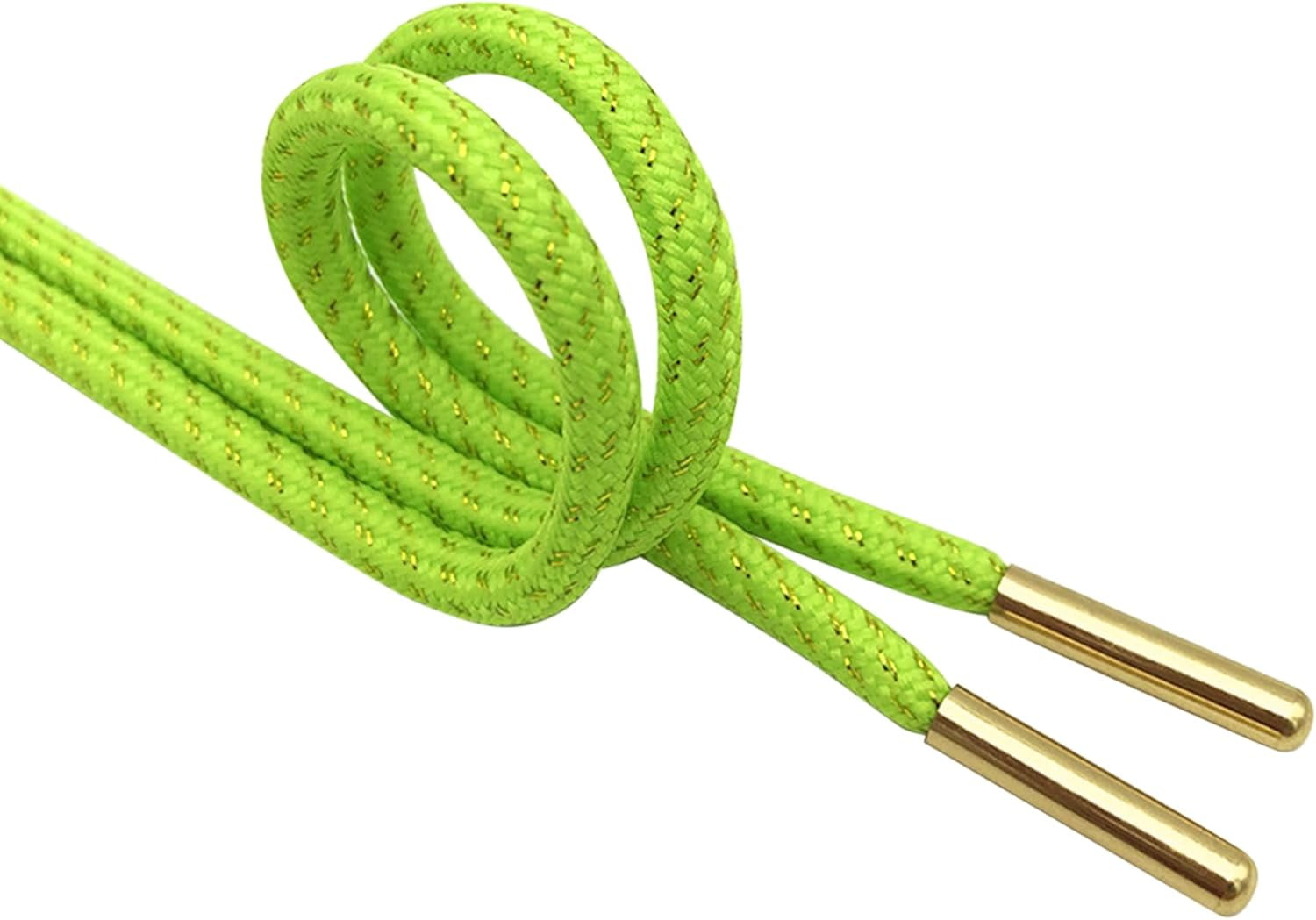 QIUYIDP Round Metallic Shoelaces with Metal Tips for Athletic Shoes ...