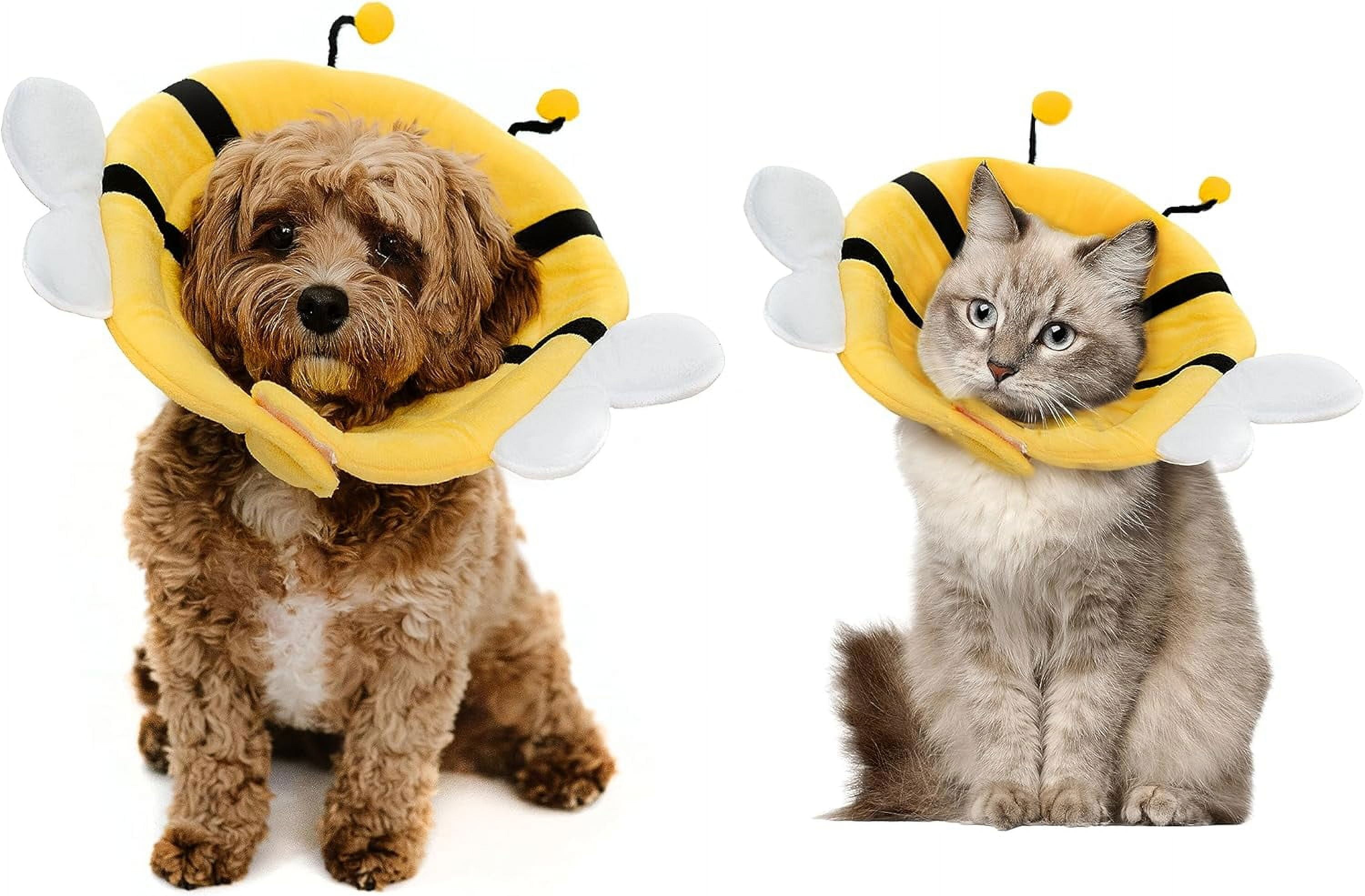 QIUYIDP - Soft Small Dog/Puppy/Cat Cone | Cute Bumblebee Cone for Small ...