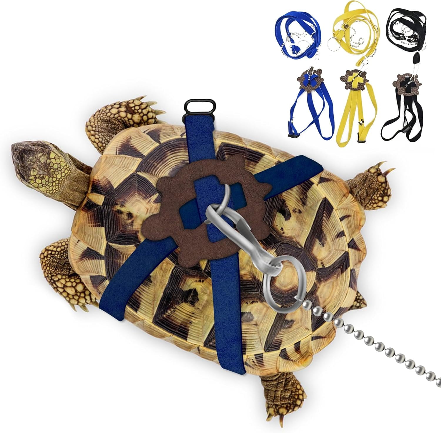 QIUYIDP Turtle Harness Leash Soft Leather Adjustable Outdoor Walking ...