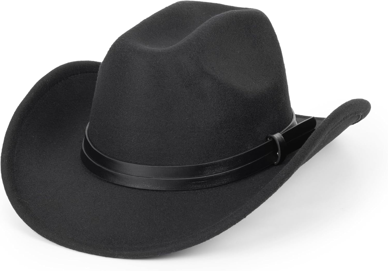 QIUYIDP Western Cowboy Hat for Men Women Classic Roll Up Fedora Hat ...