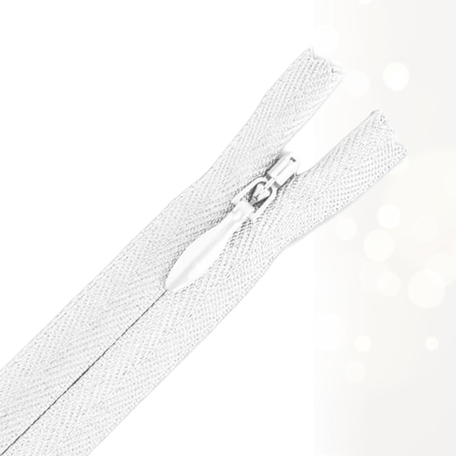 QIUYIDP White Zipper 5 inch Invisible Zipper Heavy Duty Zippers Non ...