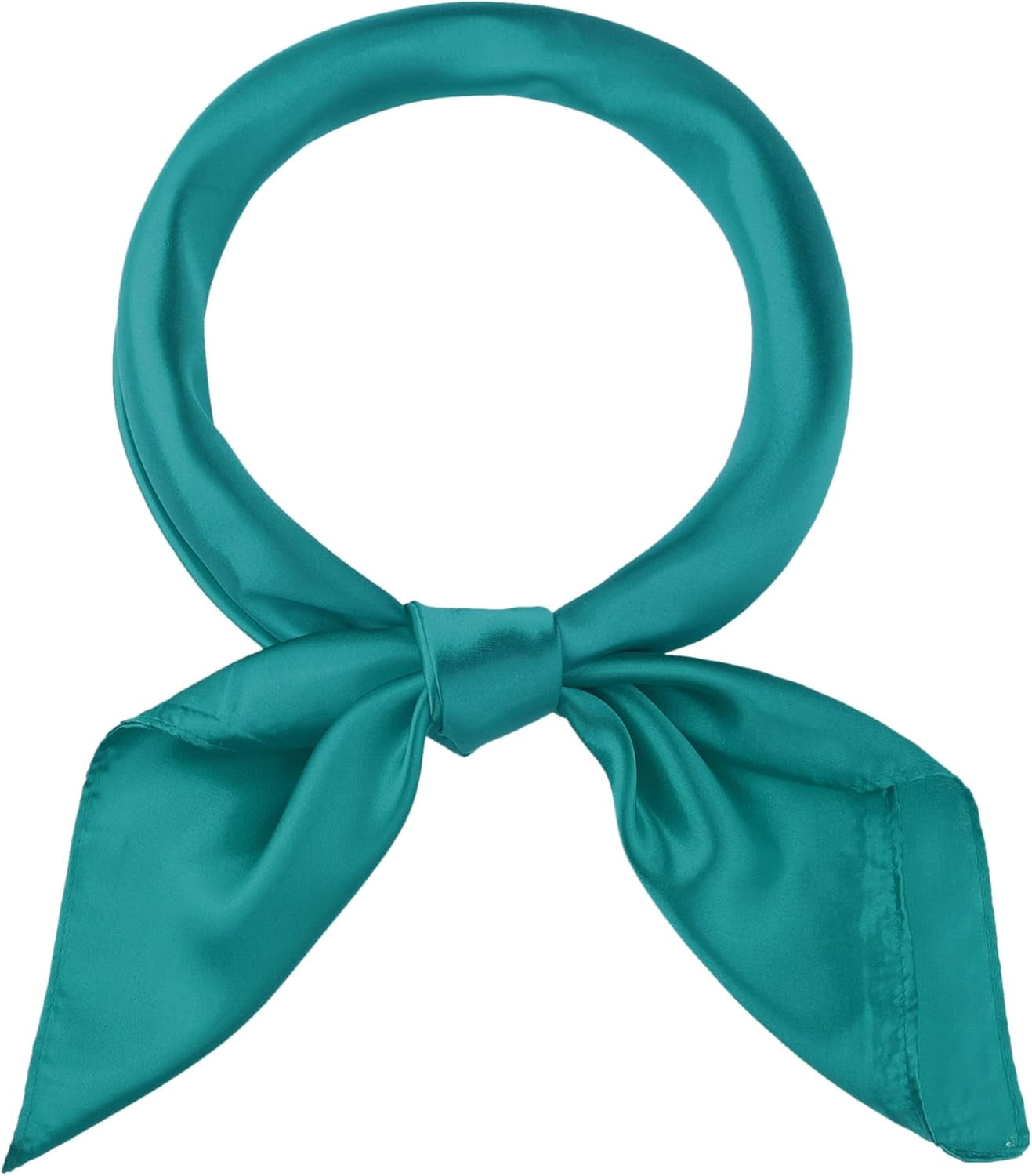 QIUYIDP Women Solid Satin Scarves, 35"x35" Large Square Silky Neck ...