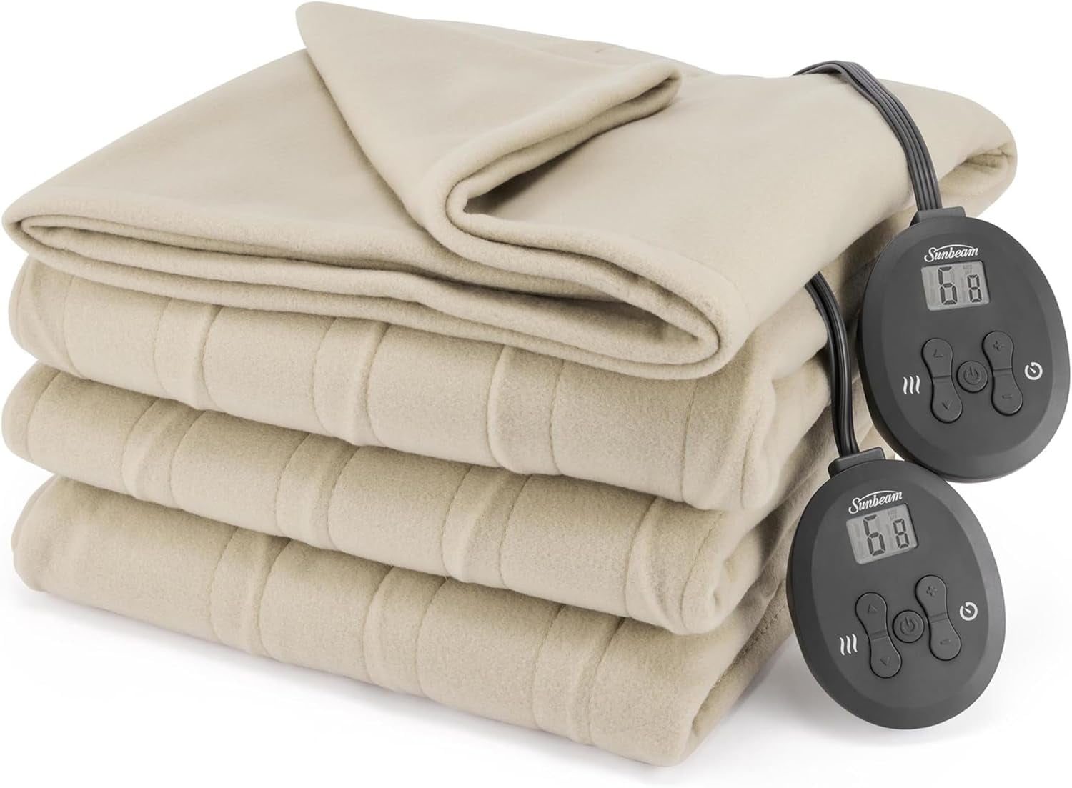 QIVERVE Royal Ultra Fleece Heated Electric Blanket Queen Size, 90" x 84 ...