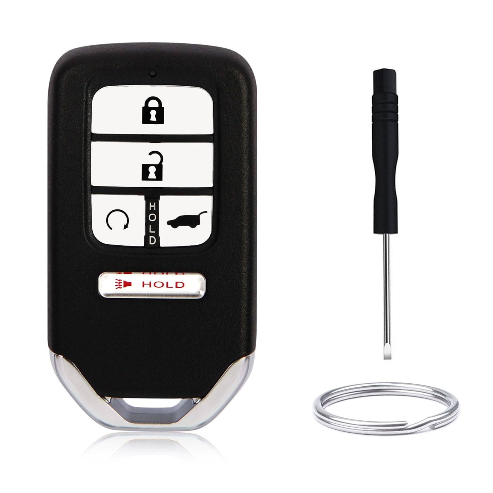 QIXIUBIA 5 Buttons Honda Keyless Entry Remote Car Key Casing ...