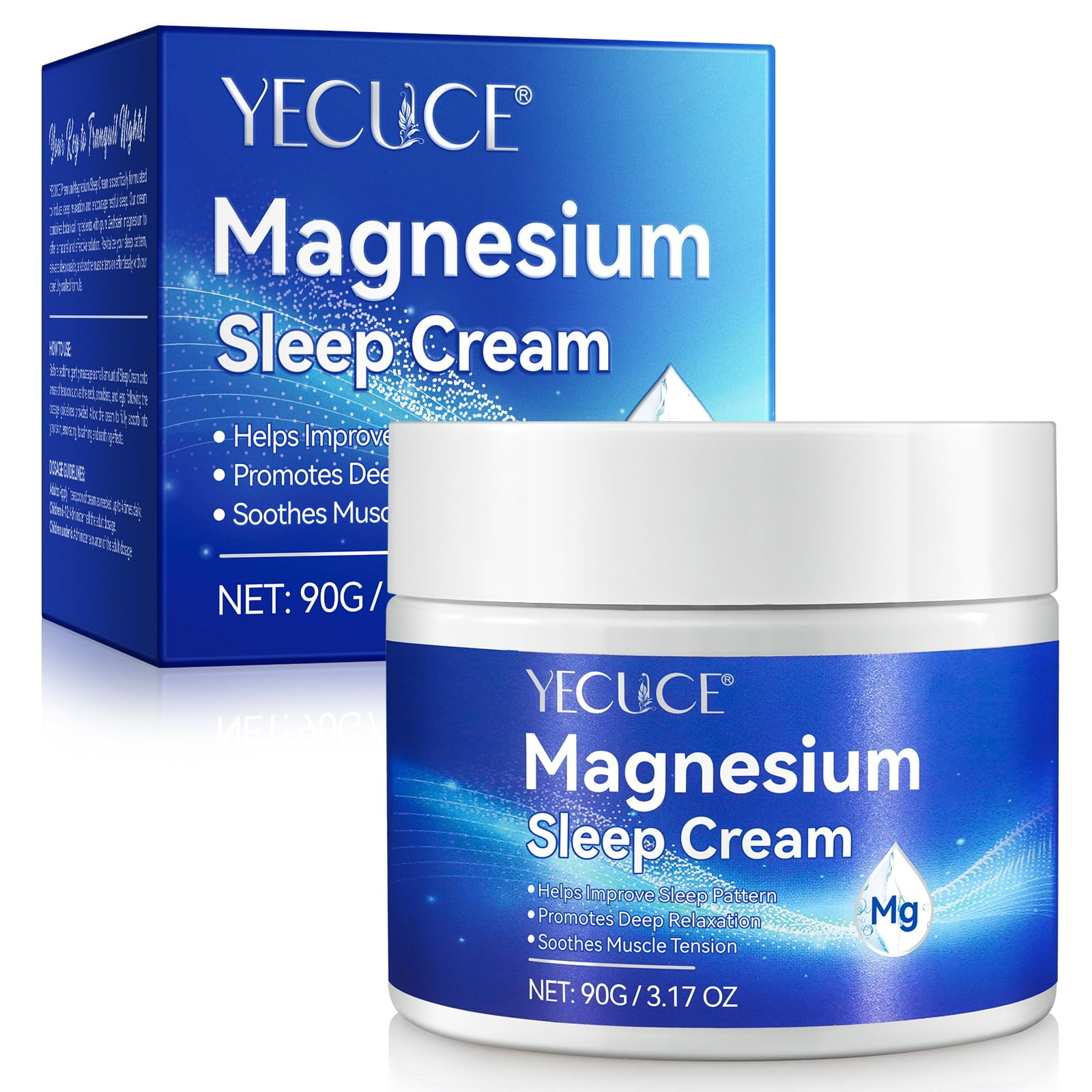 QJCWXIAOX Magnesium Cream,Topical Magnesium Cream HYZ01 with Pure ...