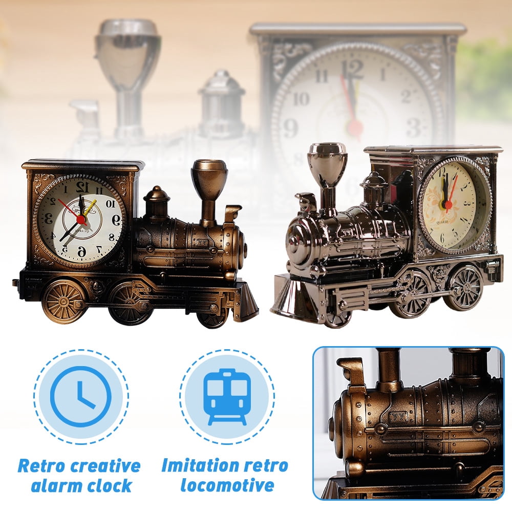 QJUHUNG Train Alarm Clock Unique Eye-Catching Exquisite Train Sporting ...