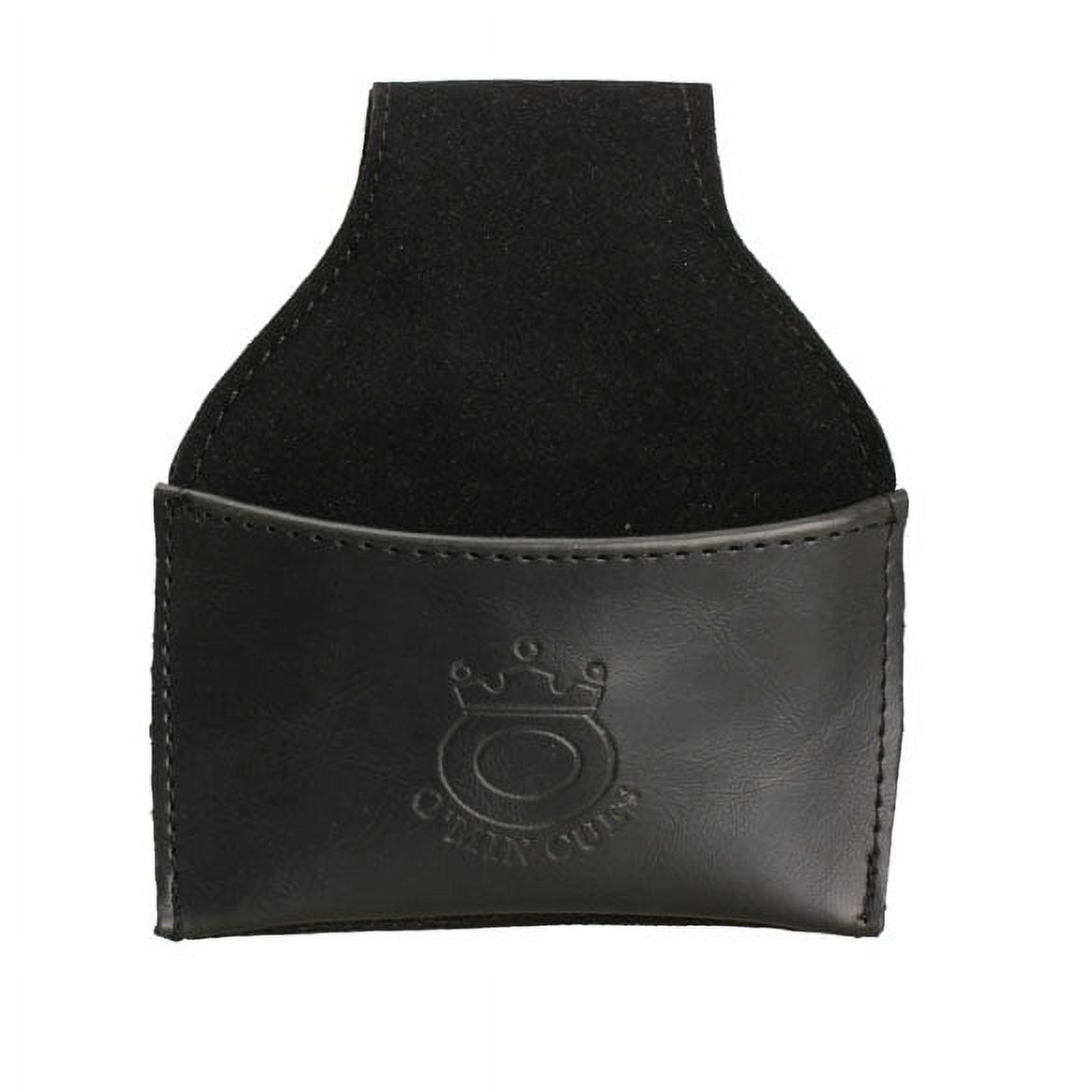 QJXSH Black Faux Leather Chalk Holder Pouch with Clip Pool Billiards ...