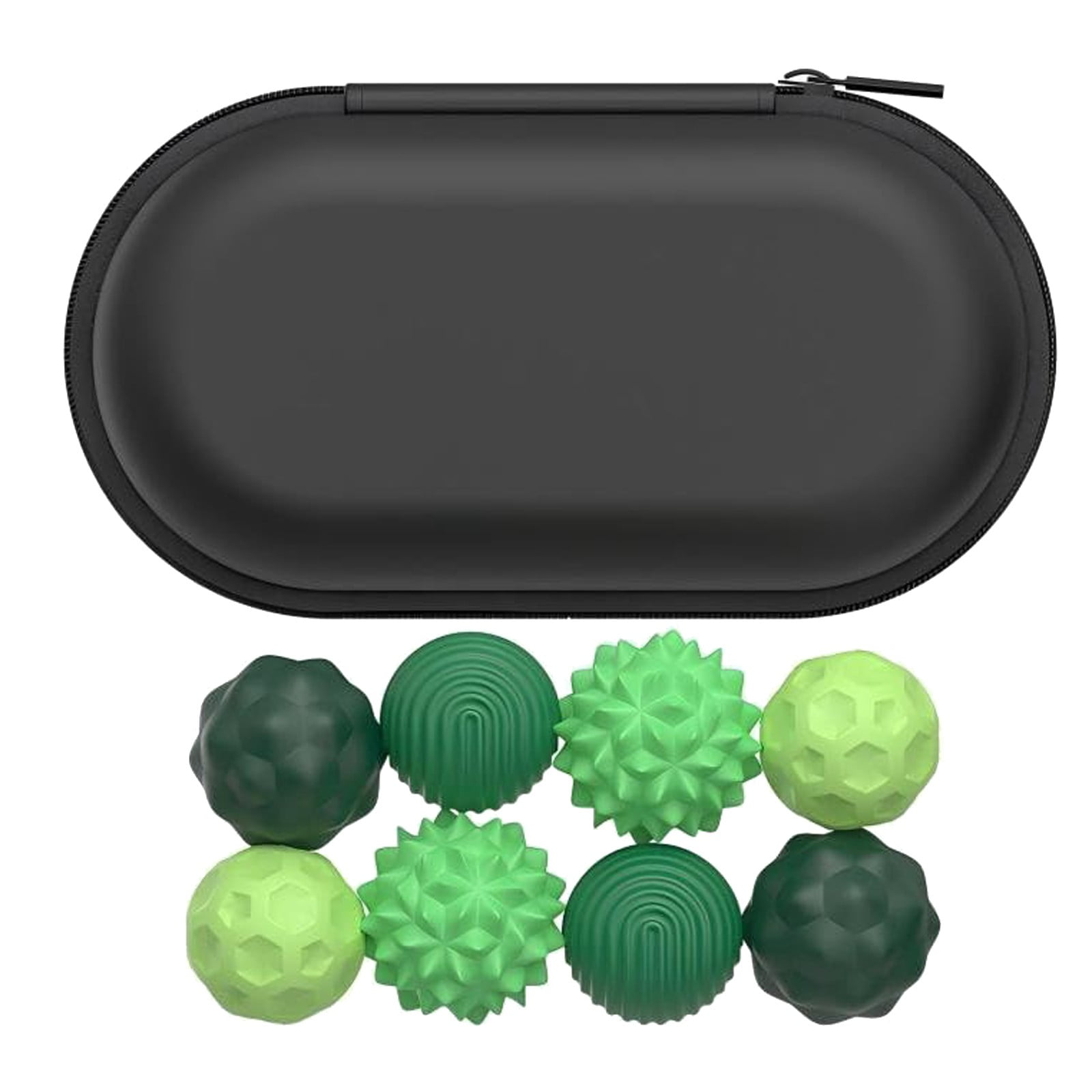 QKIC Fidget Balls Toys, 8Pcs Silicone Sensory Stress Relief Fidget Balls Toys set,contains eight ...