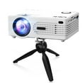 QKK Mini Projector Portable LCD Projector [stand included] Full HD ...