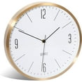 QKURT 12 Inch Non-Ticking Wall Clock, Battery Operated, Modern Silent ...