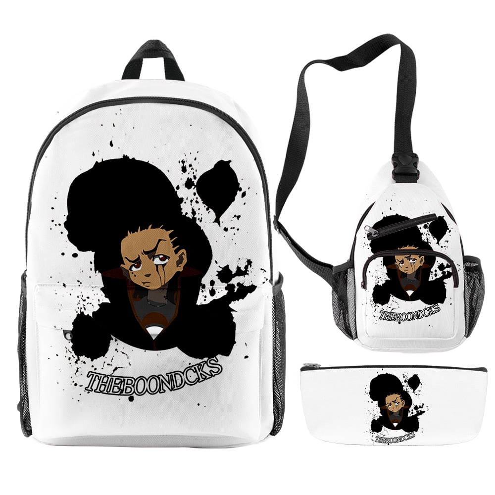 QKVHDUN The Boondocks 3D print Oxford Cloth Shoulder Backpack Multi ...