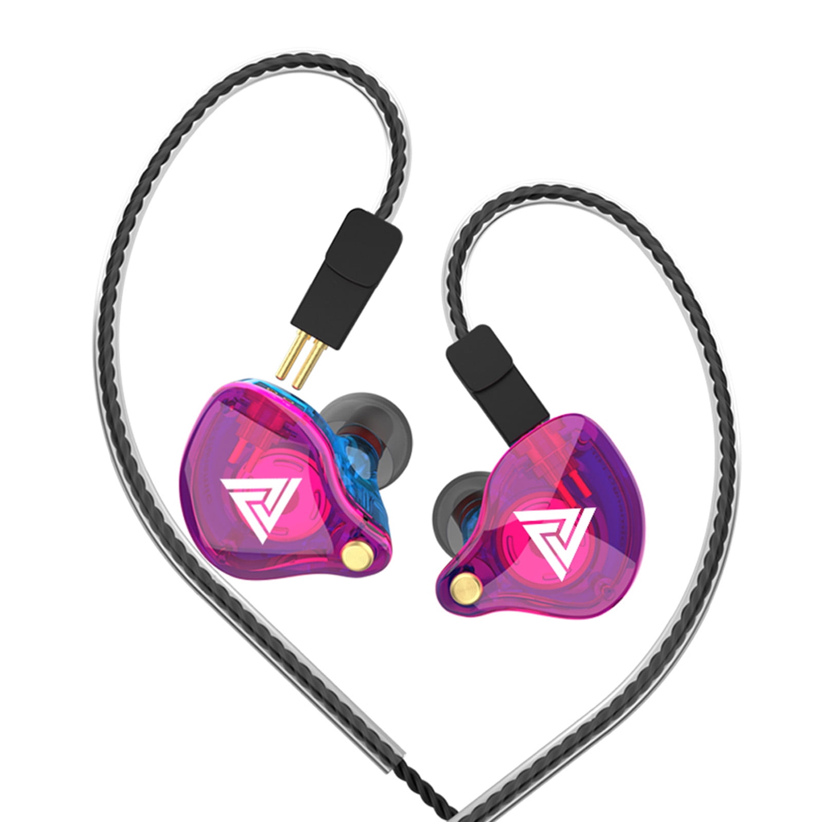 QKZ VK4 3.5mm Wired Headphones In-ear Sports Headset Moving Coil Music ...