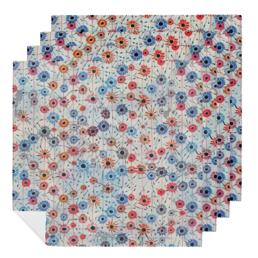 QKZF 4th of July Cloth Napkins, Patriotic Firework American ...