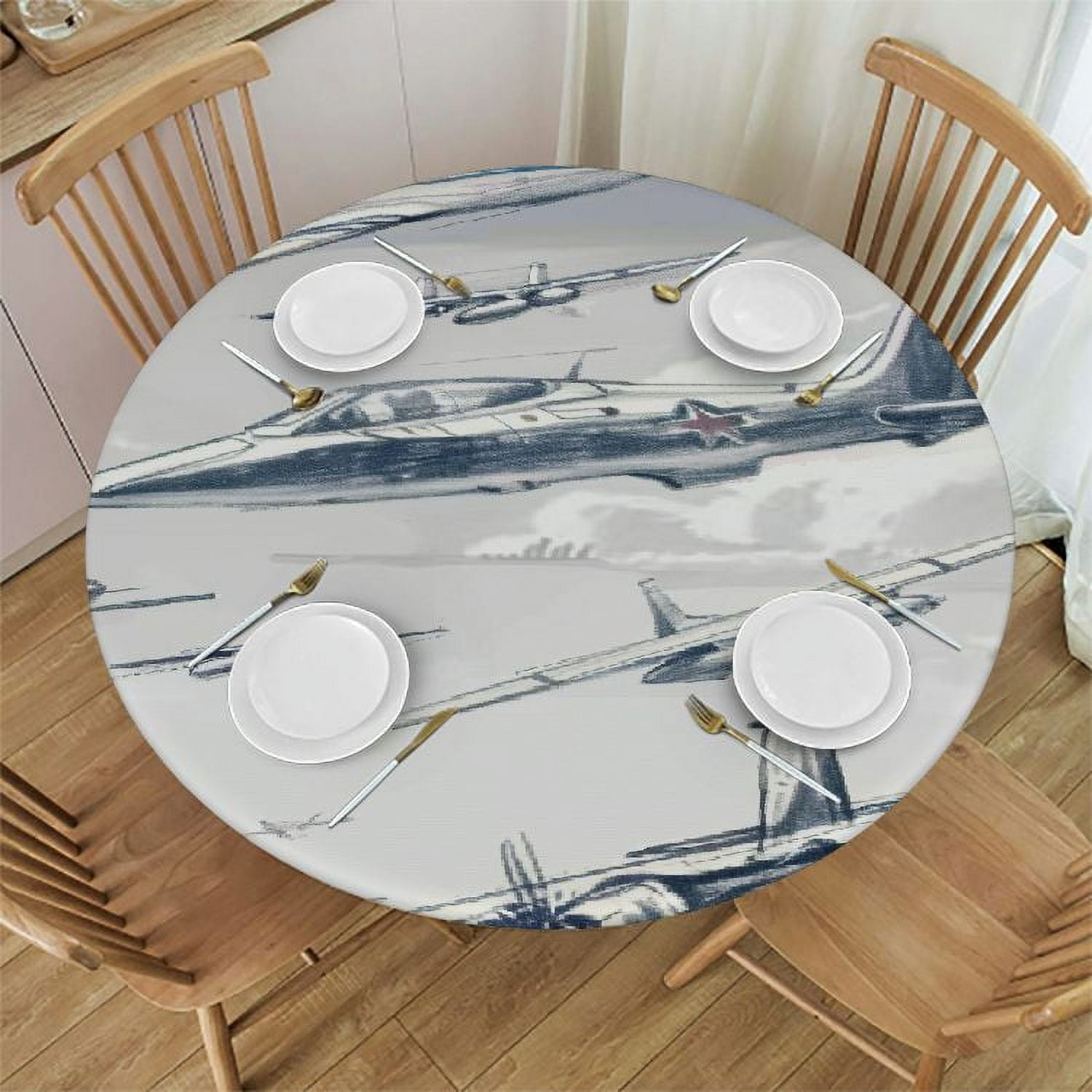 QKZF Aircraft Tablecloths for Kids Boys,Flying Airplane Table Cloth ...