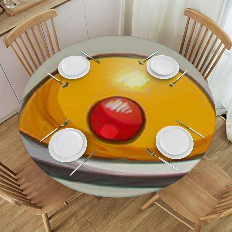 QKZF Cute Penguin Print Round Tablecloth â€“ Water-Repellent Round ...