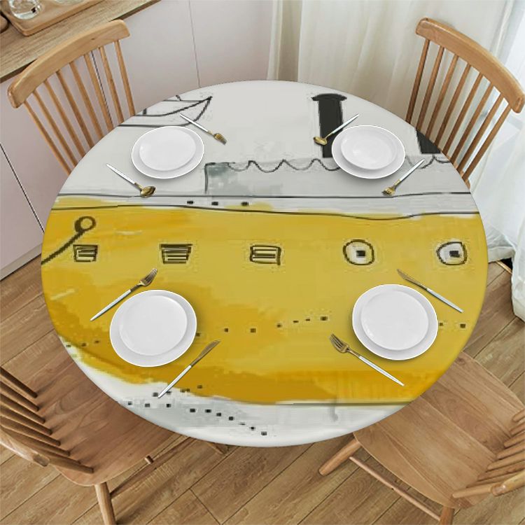 QKZF Cute Whale Tablecloths,Kids Cartoon Submarine Table Cloth ...