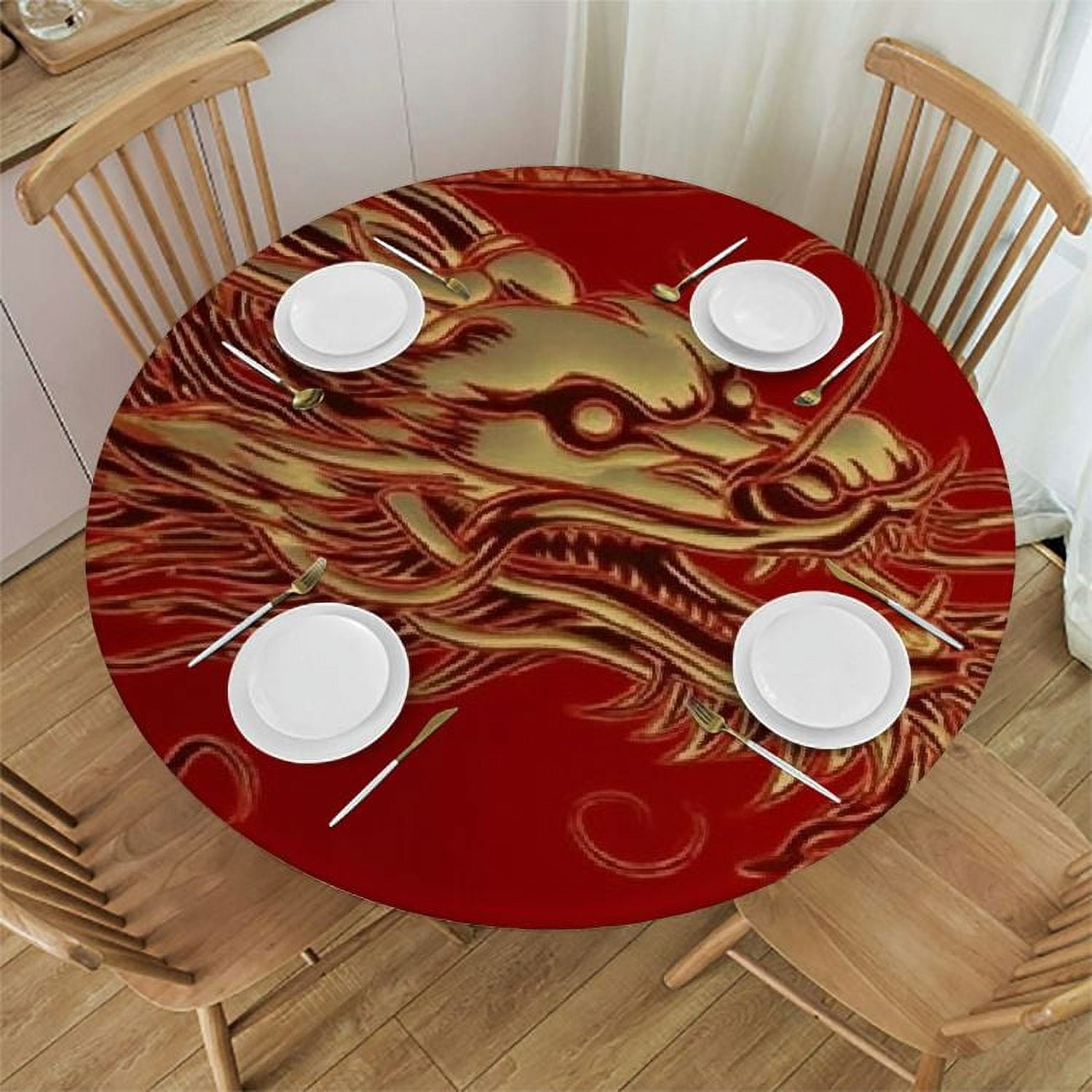 QKZF Dragon Tablecloth Chinese Traditional Culture Tattoo Power Symbol ...